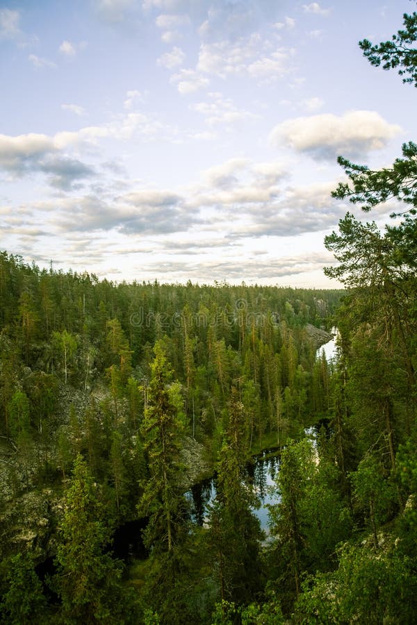 A Beautiful Lake Landscape in Finland Stock Image - Image of scene ...