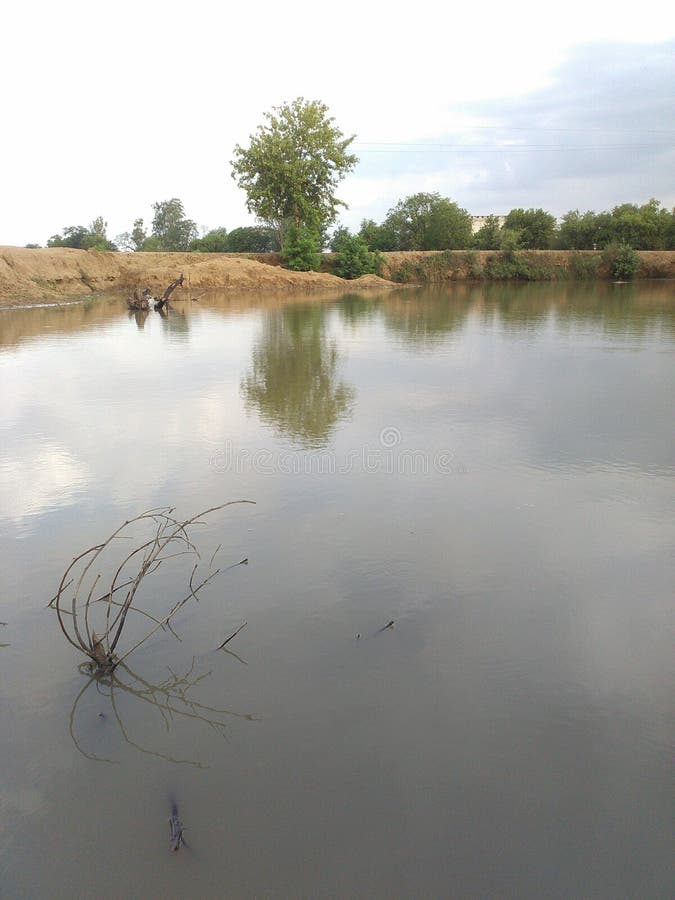 Beautiful lake in monsoon stock photo. Image of monsoon - 188068884