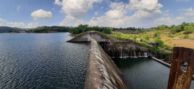 A Beautiful of Lake during Morning Clouds on Sunny Day Stock Photo ...