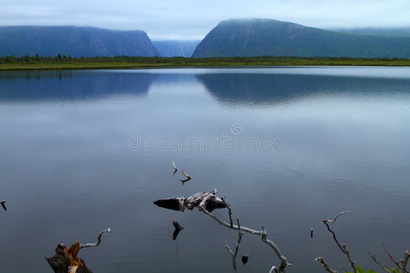 Beautiful lake stock image. Image of hill, canada, green - 41664971