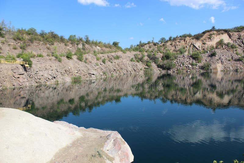 Beautiful Lake among Rocks and Mountains. Nature Reserve. Stock Photo ...