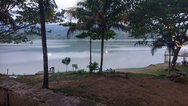 Beautiful Lake Setting Across from the House Stock Photo - Image of ...