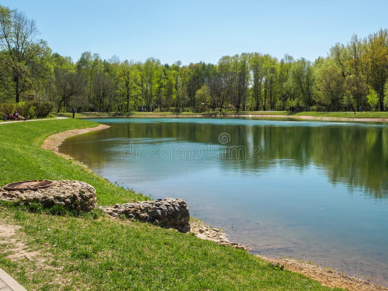 Beautiful Lake, View from the Water. Stock Photo - Image of landscape ...