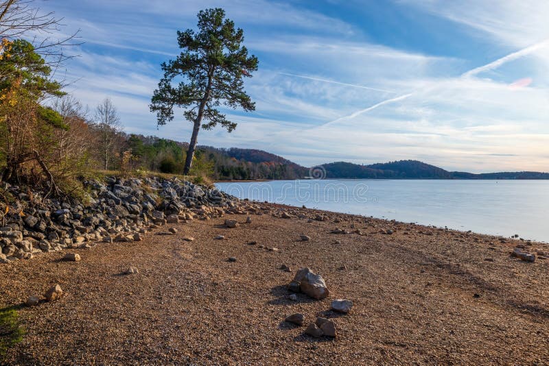 Beautiful Lakeside Scenery in Harrison, TN, USA Stock Photo - Image of ...