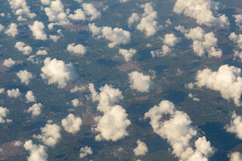 Beautiful Landscape Aerial View of Above the Clouds in the Sky. the ...