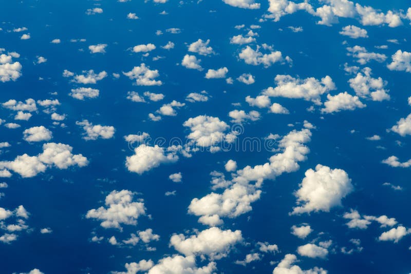 Beautiful Landscape Aerial View of Above the Clouds in the Sky. the ...