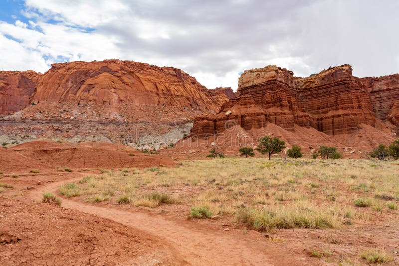 Beautiful Landscape Along the Chimney Rock Trail Stock Photo - Image of ...