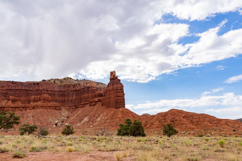 Beautiful Landscape Along the Chimney Rock Trail Stock Image - Image of ...