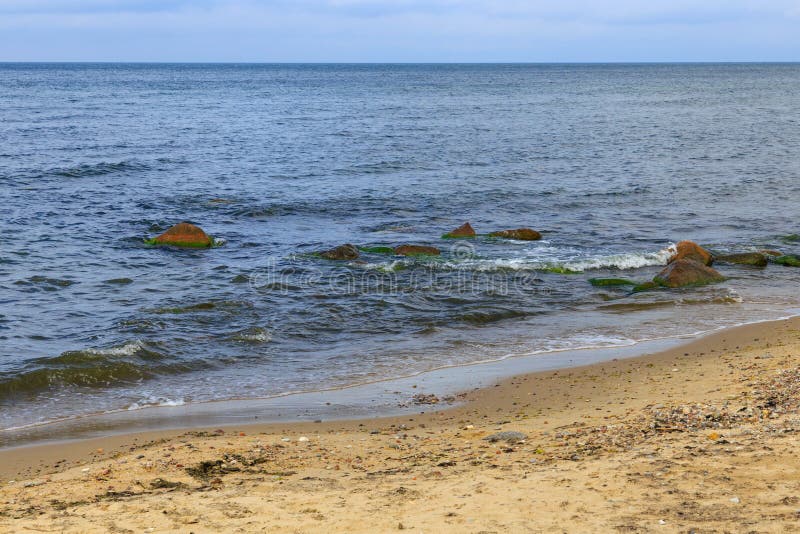 Beautiful Landscape of the Baltic Sea Coast Stock Photo - Image of ...
