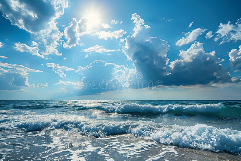Beautiful Landscape Blue Sky Cloud Background and Panorama of Sky ...