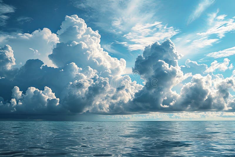 Beautiful Landscape Blue Sky Cloud Background and Panorama of Sky ...