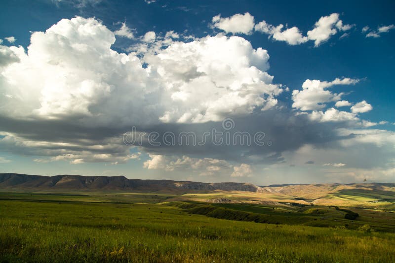 Beautiful Landscape with Clouds in the Sky Stock Image - Image of ...