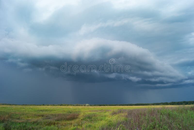 Beautiful Landscape with a Cloudy Sky and Hills Stock Image - Image of ...