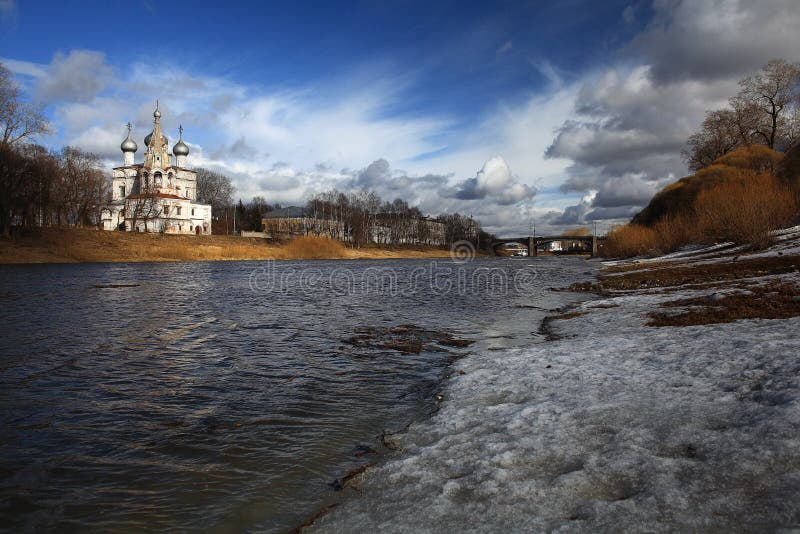 Beautiful Landscape Early Spring Stock Photo - Image of green, creek ...