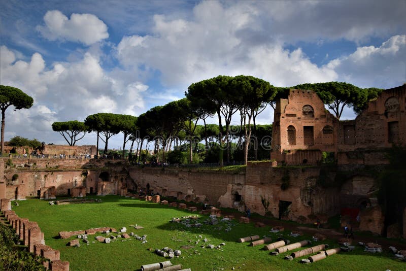 Beautiful Landscape of Forum Romanum Editorial Photo - Image of marble ...