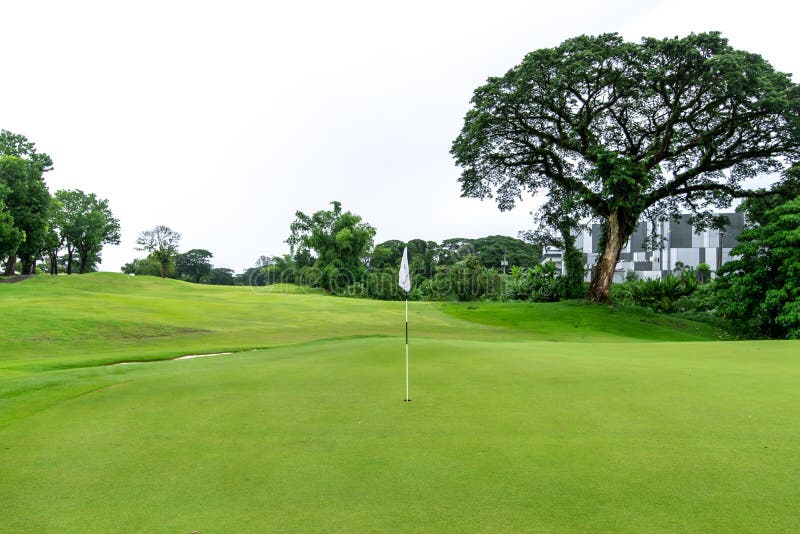 Beautiful Landscape at Golf Course Stock Photo - Image of golf ...