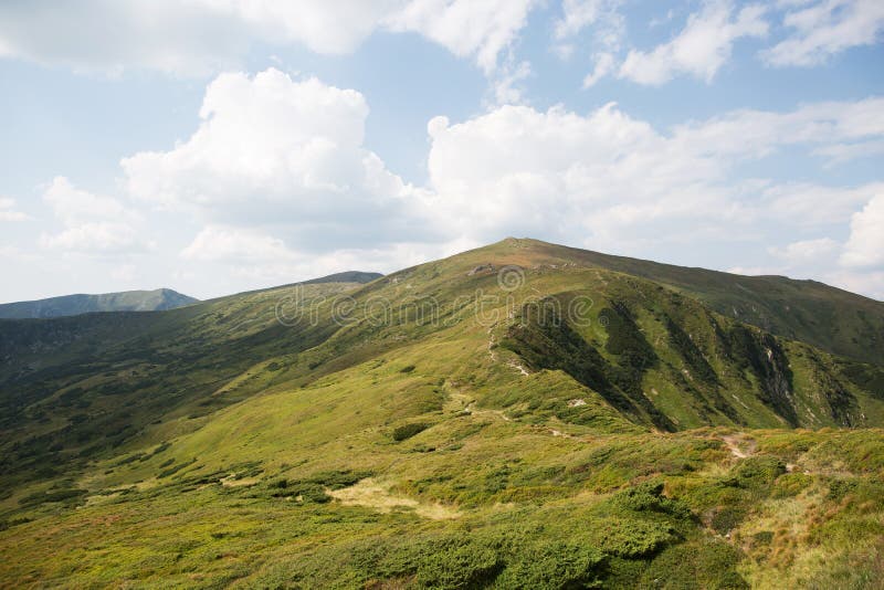 Beautiful Landscape of Green Mountains. Travel Outdoors Stock Image ...