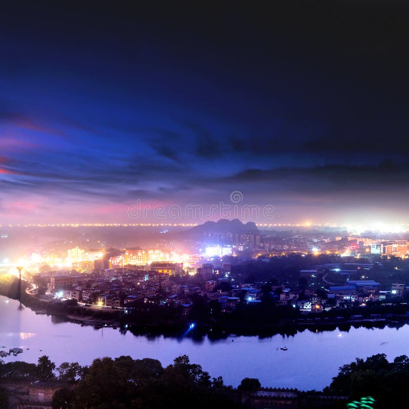 Beautiful Landscape in Guilin Stock Photo - Image of raft, forest: 28114628