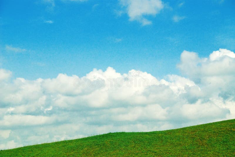 Beautiful Landscape with Hill Stock Image - Image of summer, sloping ...