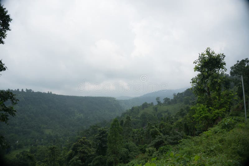 Beautiful Landscape of the Hills of North Bengal Stock Image - Image of ...