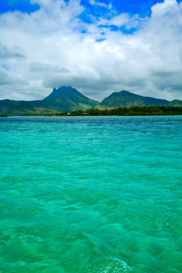 Beautiful Landscape Mauritius Stock Image - Image of outdoor, clouds ...
