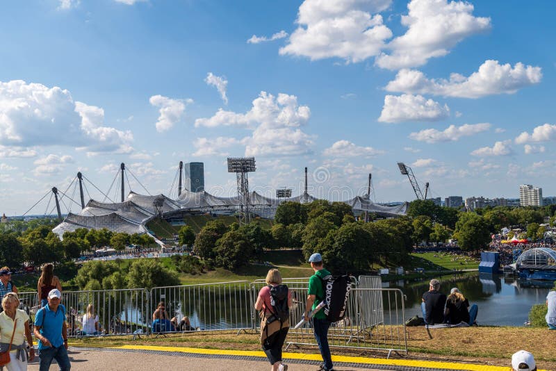 Beautiful Landscape of the Olympic Stadium and Park Editorial Image ...
