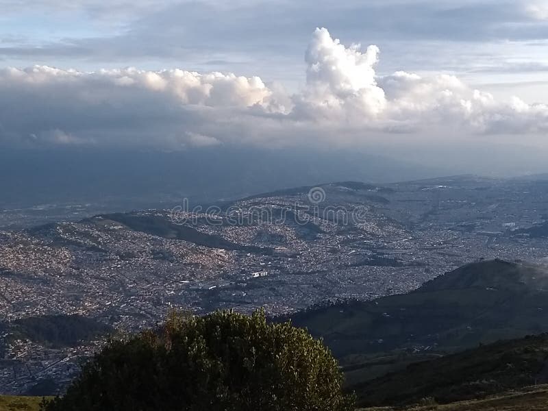A Beautiful Landscape of Quito Stock Image - Image of landscape ...