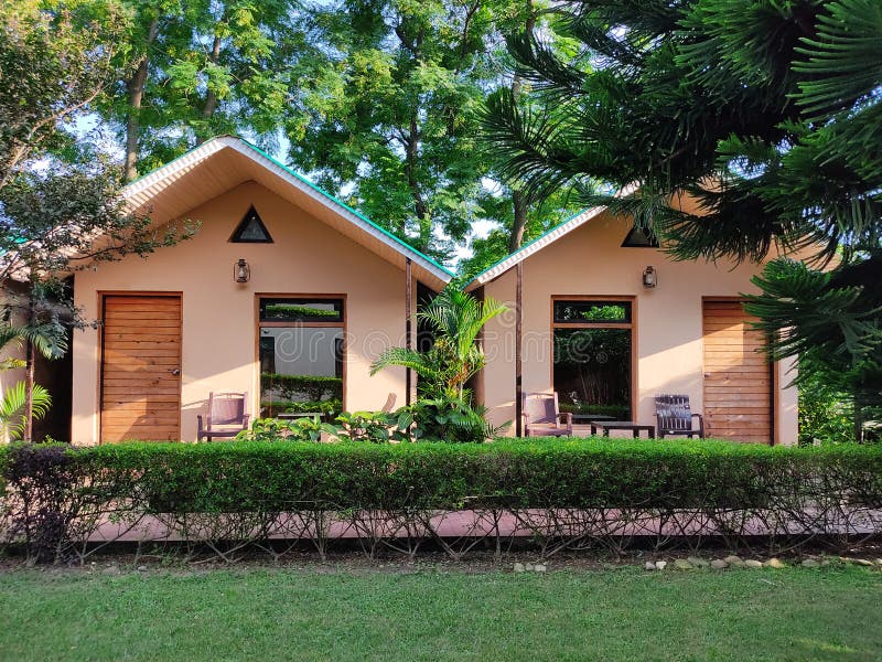 Beautiful Landscape of Resort. Cottages in a Beautiful Resort Stock ...