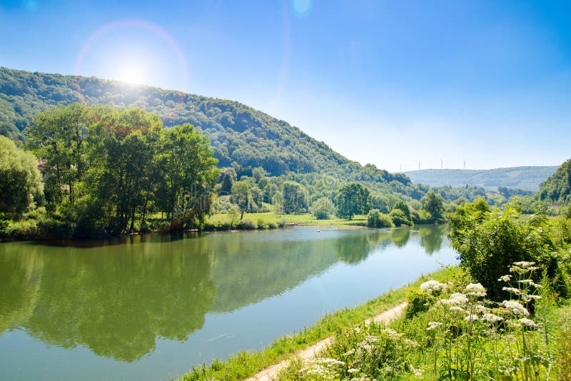 Beautiful landscape stock image. Image of forest, hill - 96980391