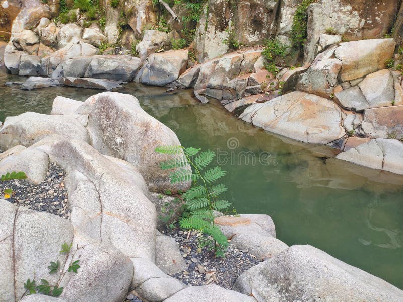 Beautiful Landscape of River and Rock Canyon Stock Image - Image of ...
