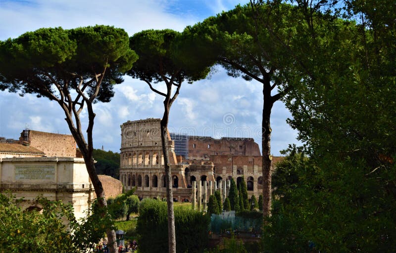 Beautiful Landscape of Rome Stock Image - Image of night, buonarroti ...