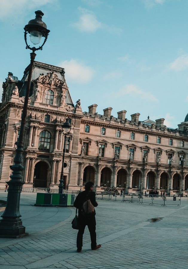 Beautiful Landscape Shot of the Louvre Museum in Paris Editorial Stock ...