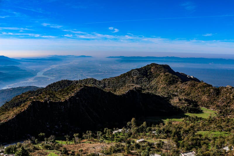 Beautiful Landscape Sky and Green Mountain Stock Photo - Image of rock ...