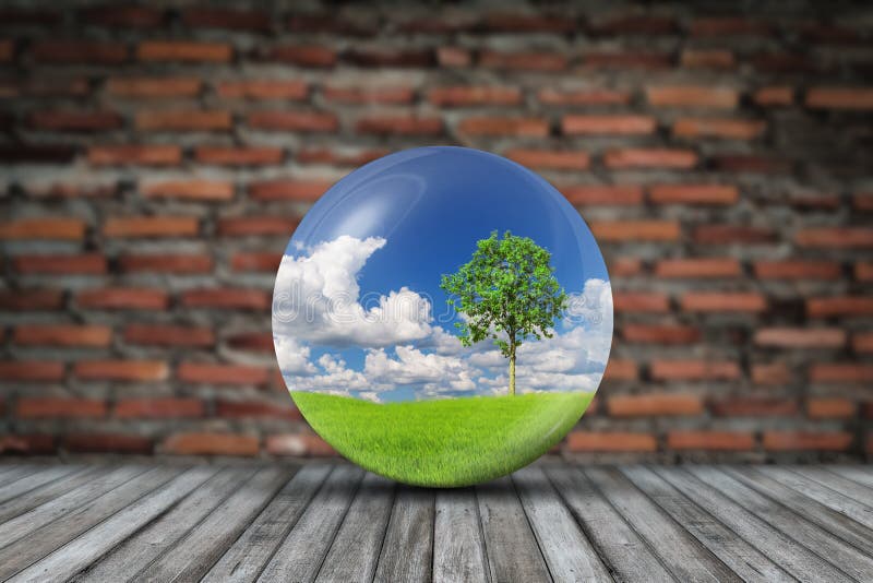 Beautiful landscape Sphere stock image. Image of estate - 64014173