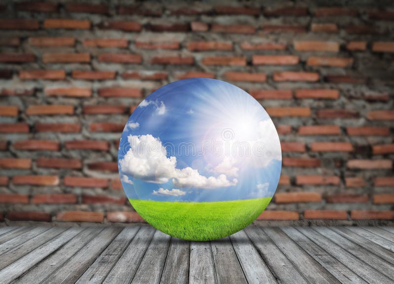 Beautiful landscape Sphere stock image. Image of beauty - 64014205