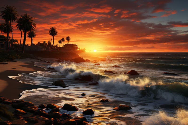 Beautiful Landscape of Sunny California Stock Image - Image of ...