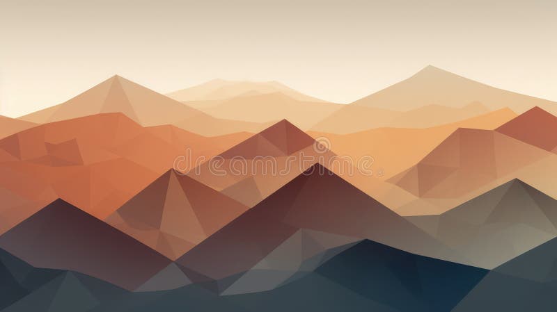 Beautiful Landscape Sunset Over the Mountains, Skyline Colorful Poster ...