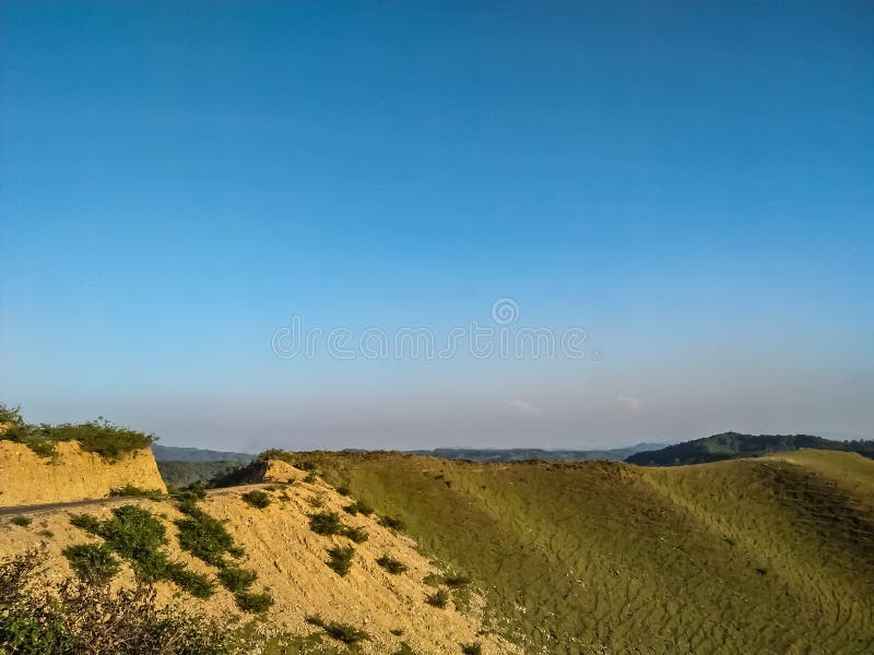 Beautiful Landscape View at Hill Side Stock Image - Image of grass ...