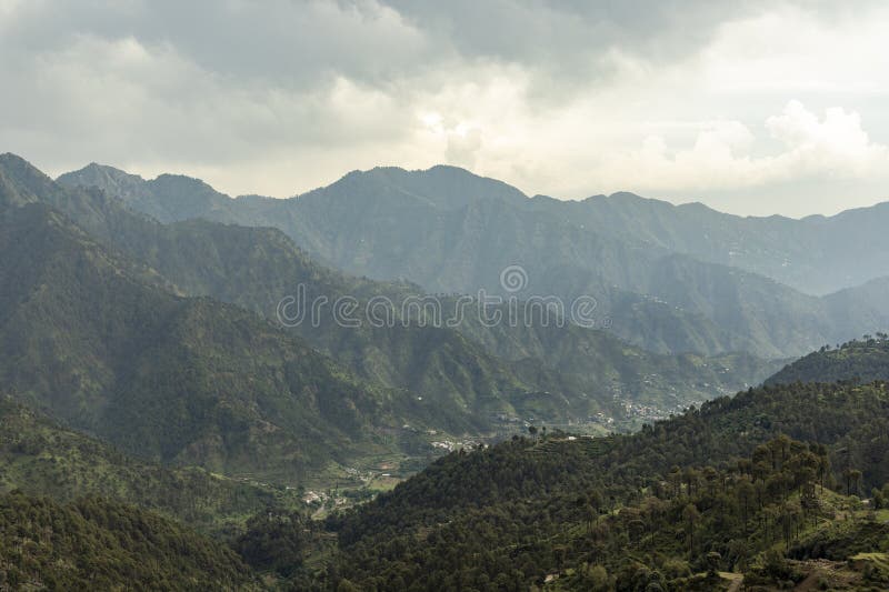 Beautiful Landscape View of Mountains in the Buner Valley Stock Image ...
