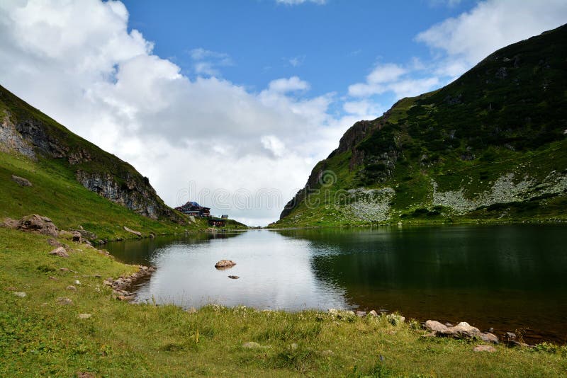 Beautiful Landscape with Wildsee Lake Wildseelodersee and the ...