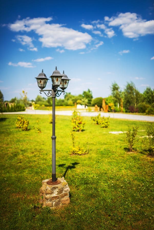 Beautiful lantern stock photo. Image of field, lawn, city - 43964028
