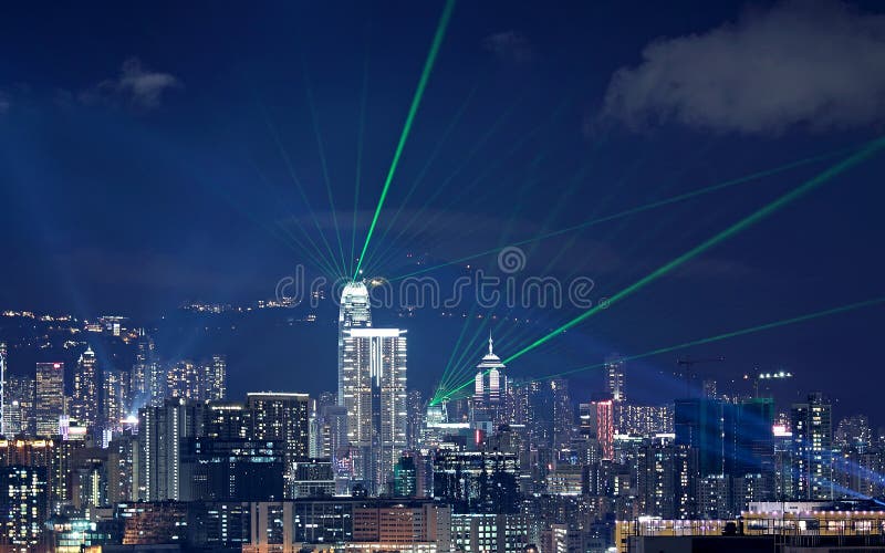 Beautiful laser night stock photo. Image of harbor, beauty - 20925386