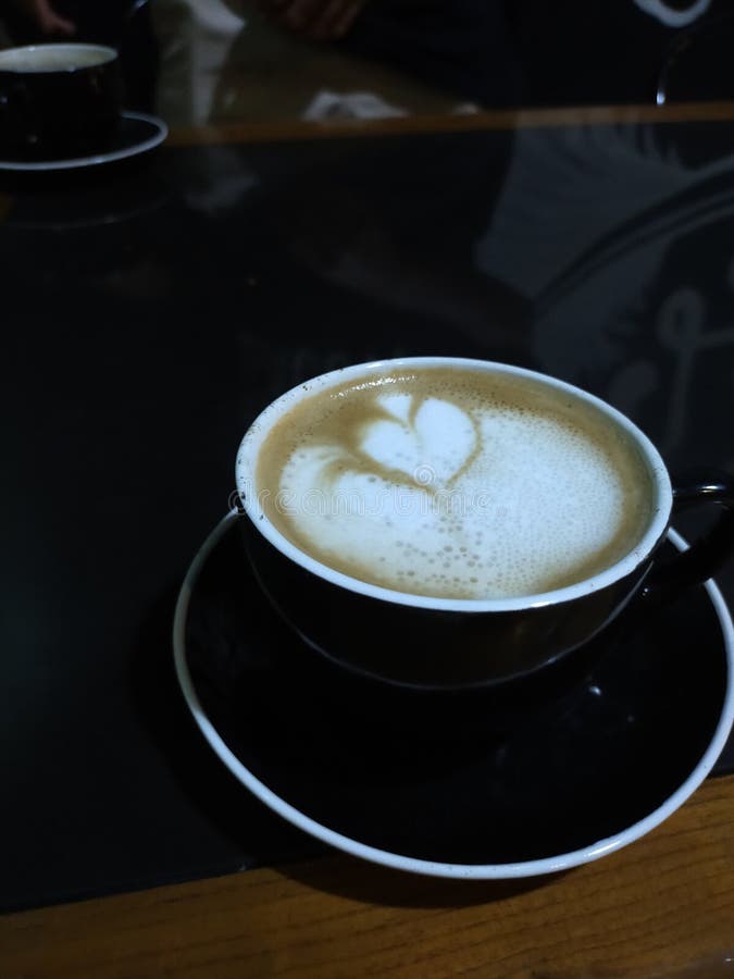 Beautiful Late Coffee Picture at Night Stock Photo - Image of latte ...