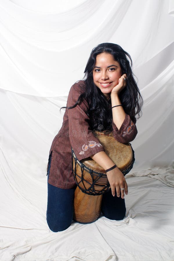 Beautiful Latina, Raw Versus Retouched Stock Image - Image of human ...