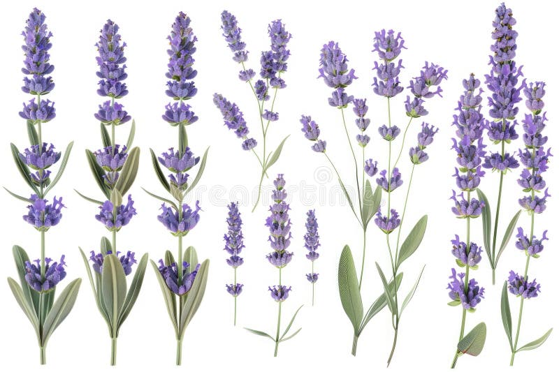 Beautiful Lavender Flowers on a Clean White Background, Perfect for ...
