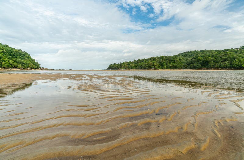 Beautiful Layan Beach at Sunset, Phuket, Thailand Stock Image - Image ...