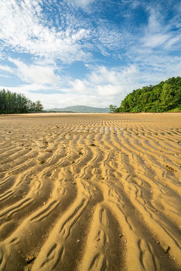 Beautiful Layan Beach at Sunset, Phuket, Thailand Stock Photo - Image ...