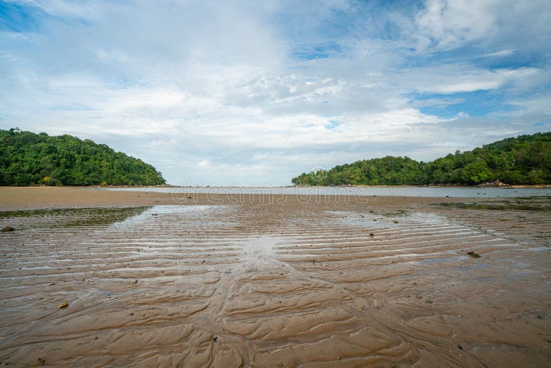Beautiful Layan Beach at Sunset, Phuket, Thailand Stock Image - Image ...