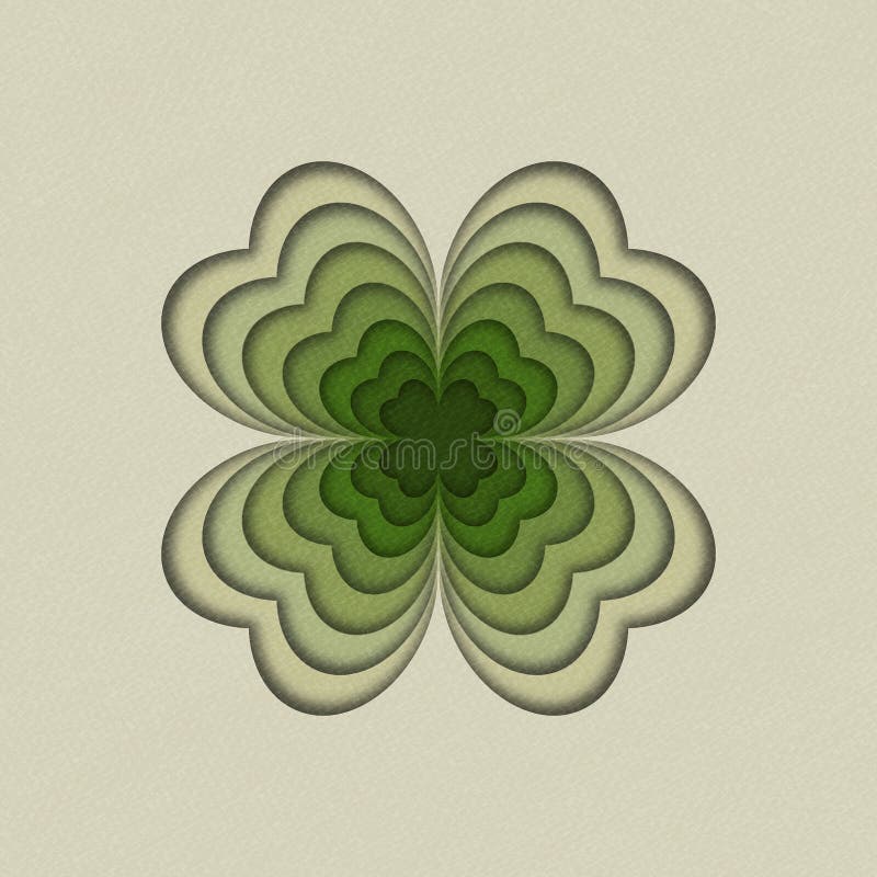 Beautiful Layered Design Featuring Green Flower Shape with Multiple ...