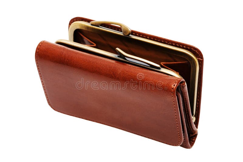 Empty Purse stock image. Image of credit, finger, isolated - 4455075
